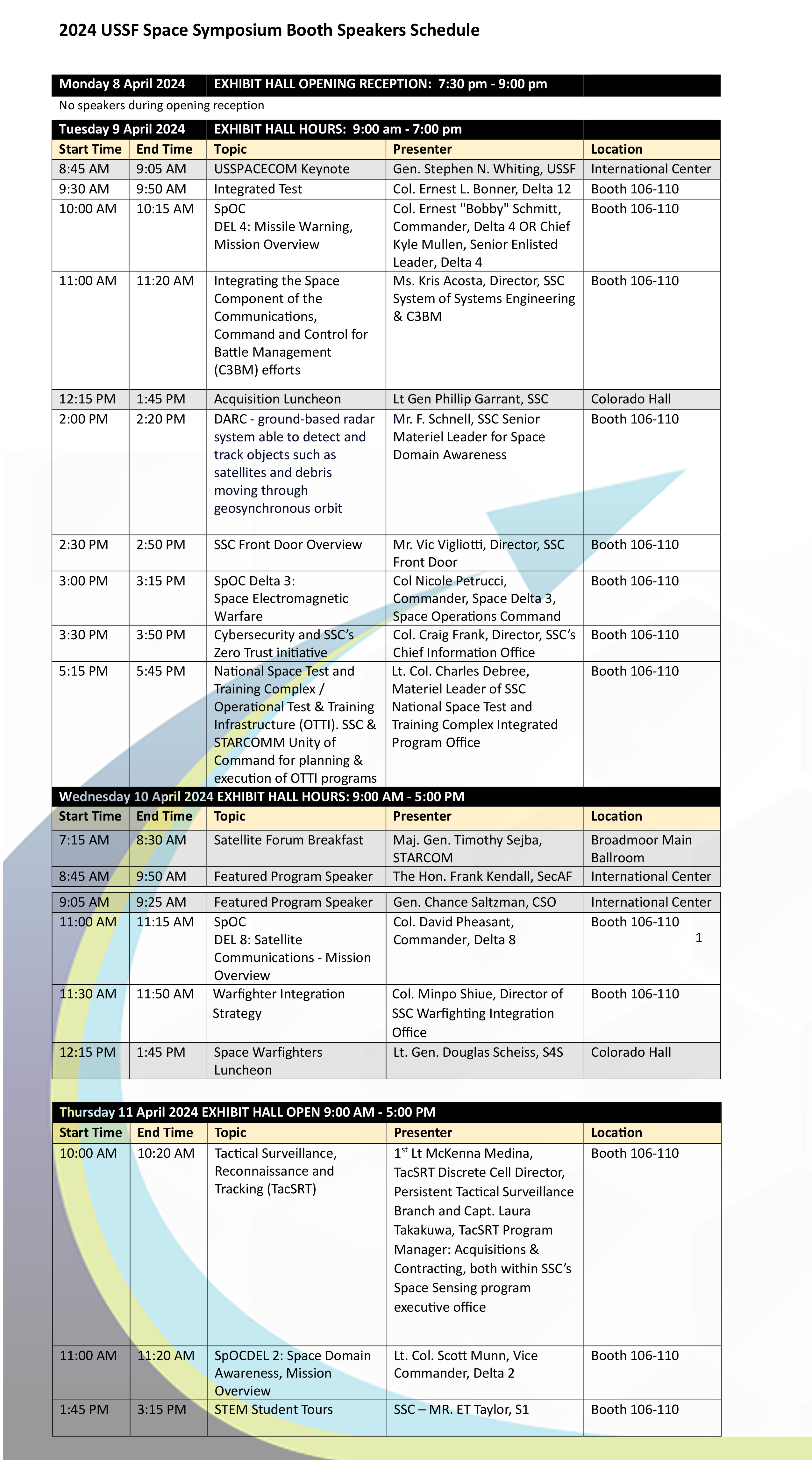 Space Symposium 2024